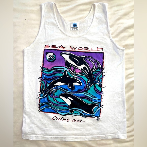 Shirts | Vintage Sea World Orca Tank | Poshmark